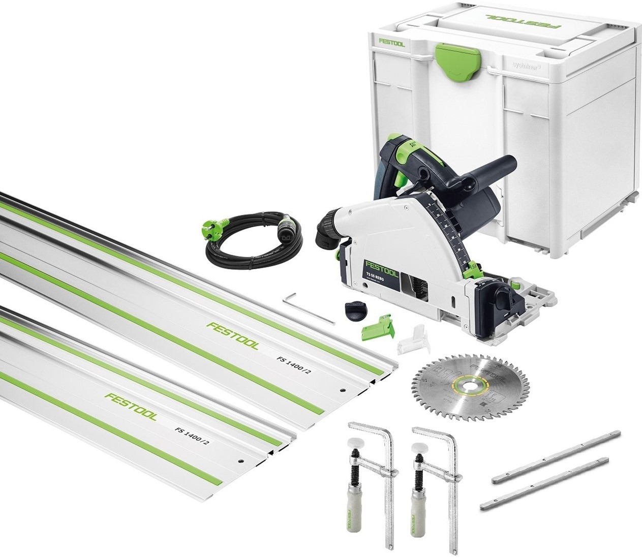 Festool TS 55 REBQ-PLUS-FS Invalzaag Actieset | De Groot Bewerkingsmachines